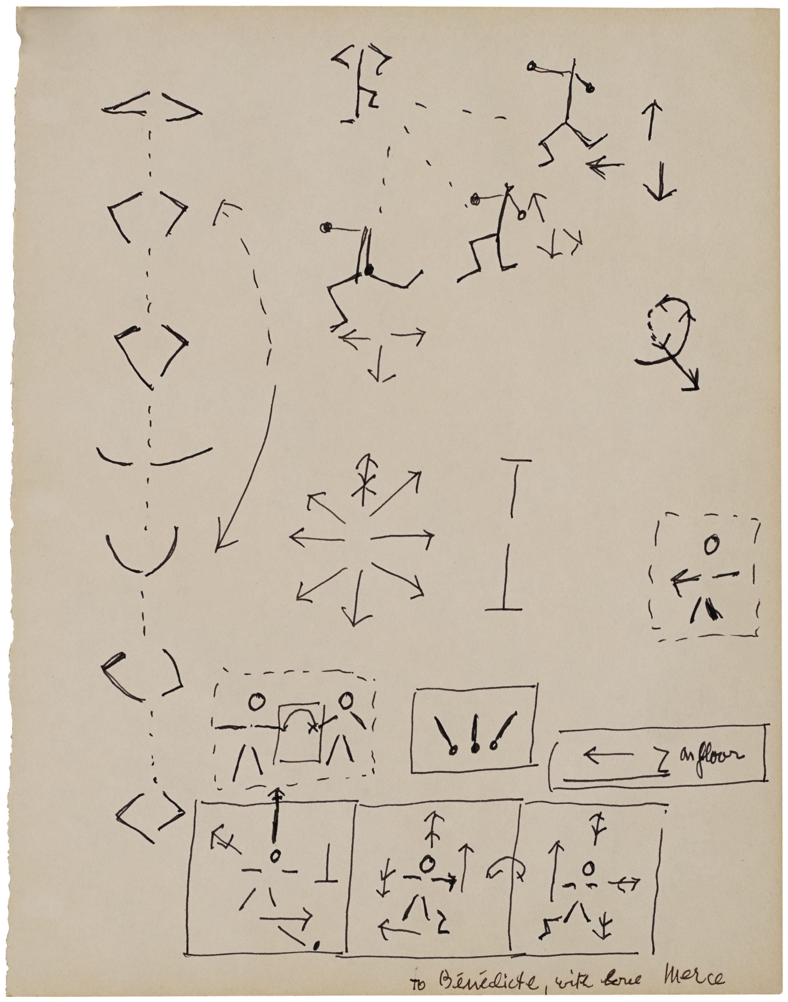 Merce Cunningham | Suite by Chance, Movement Chart Slow Phrases from ...
