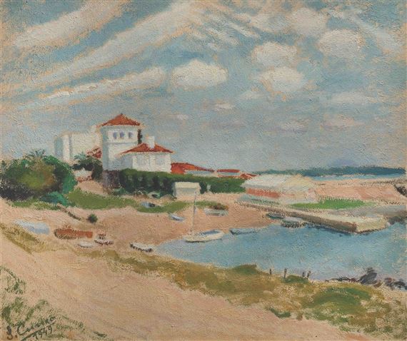 Jose Cuneo Perinetti | Costa con botes (1949) | MutualArt