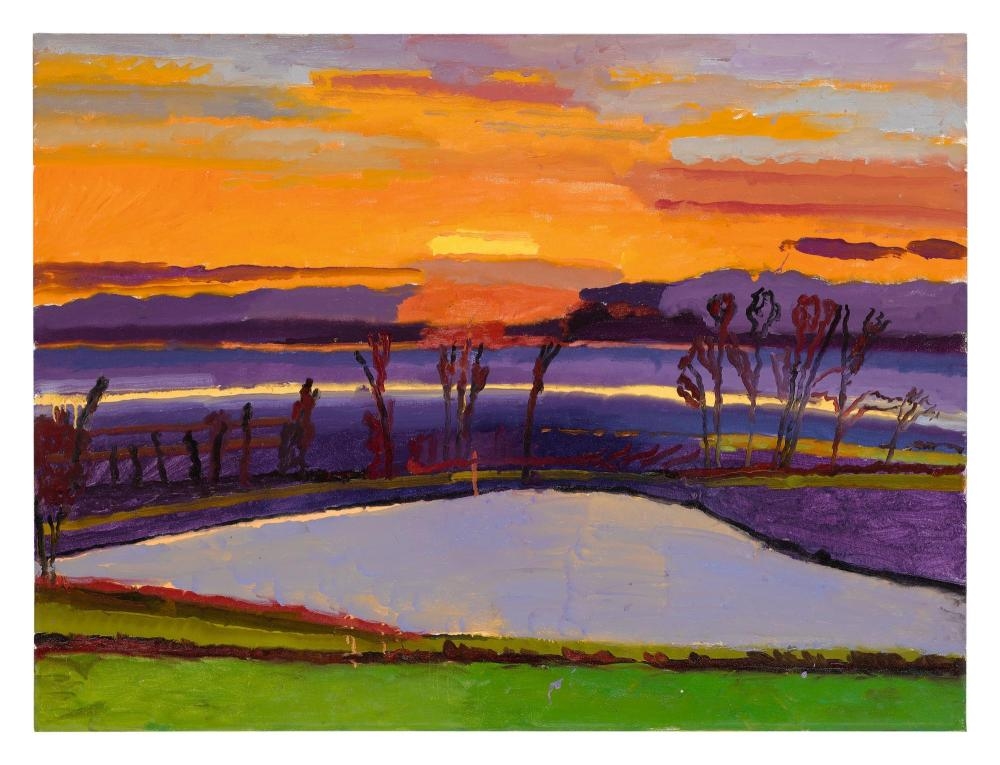 Graham Nickson | TRACKS: GREEN SKY (1991) | MutualArt