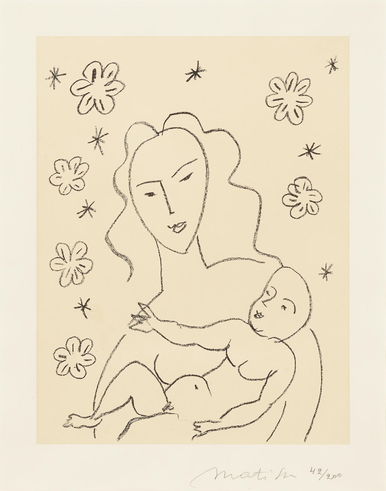 Henri Matisse | Madonna and Child (La Vierge et l'Enfant) (1950 - 1951 ...