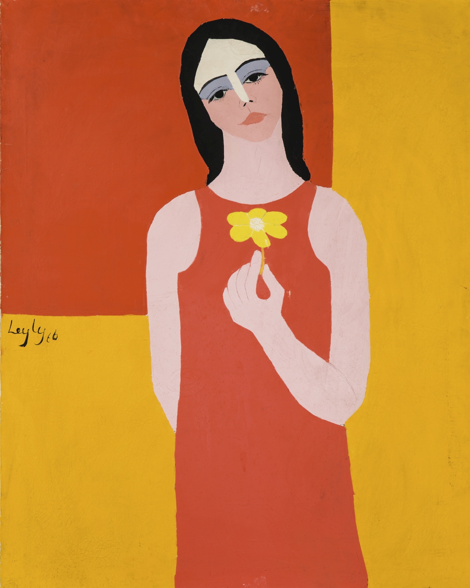 Leyly Matine-Daftari | Girl with Flower n21 (1966) | MutualArt
