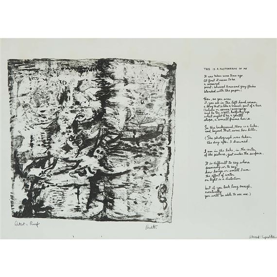 Charles Pachter | This Is A Photograph of Me (From Expeditions: Poems ...