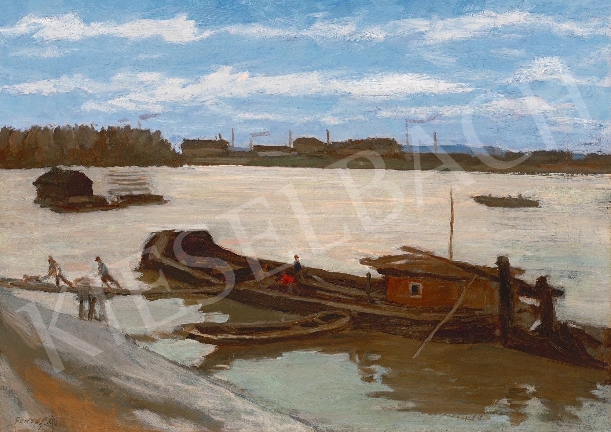 Adolf Fényes | By the River Tisza | MutualArt