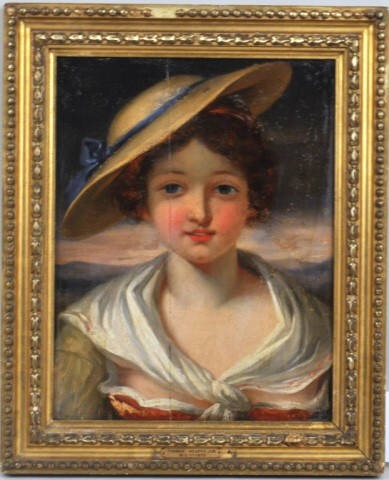 Thomas Frank Heaphy | Young Girl In Hat | MutualArt