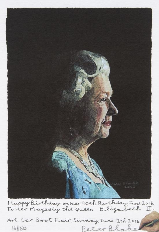 Peter Blake | To Her Majesty the Queen Elizabeth II (2016) | MutualArt
