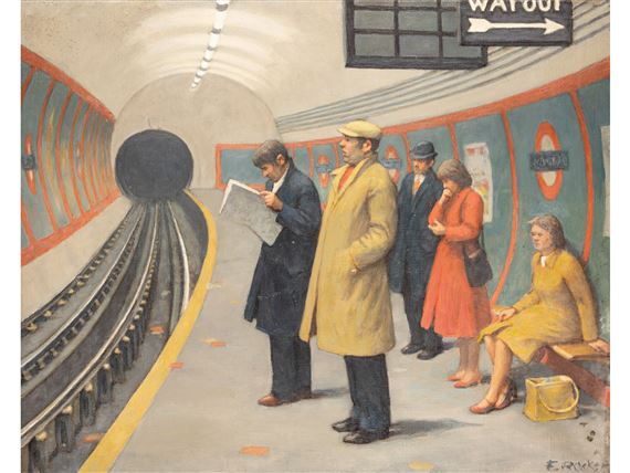 Fermin Rocker | A LONDON UNDERGROUND PLATFORM | MutualArt