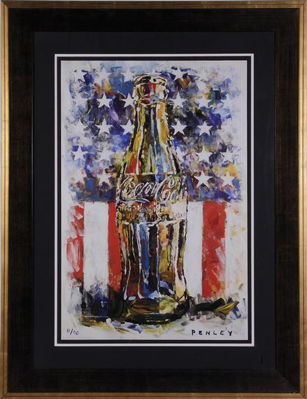 Steve Penley | Coke Bottle with American Flag | MutualArt