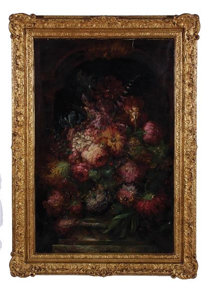 Louis Silas | Flowers Tucked in an Alcove | MutualArt