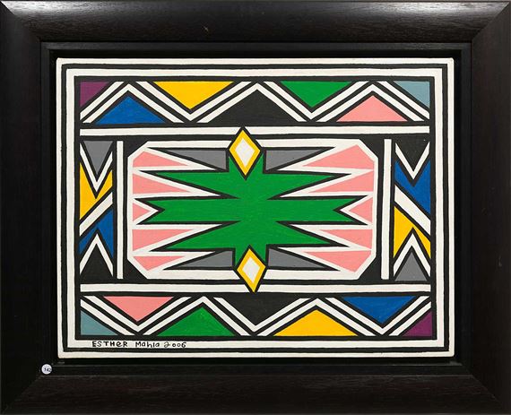 Esther Mahlangu | Ndebele Pattern (2006) | MutualArt