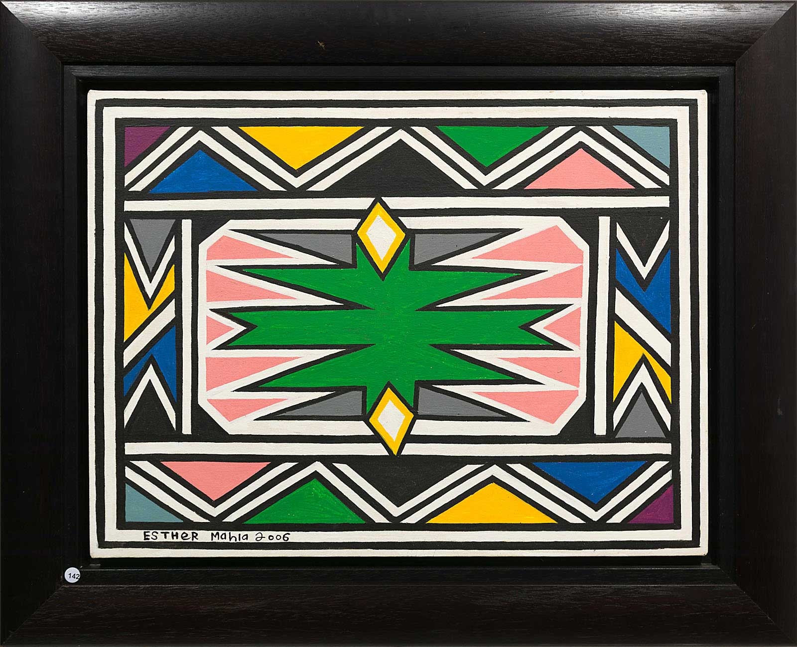 Esther Mahlangu | Ndebele Pattern (2006) | MutualArt