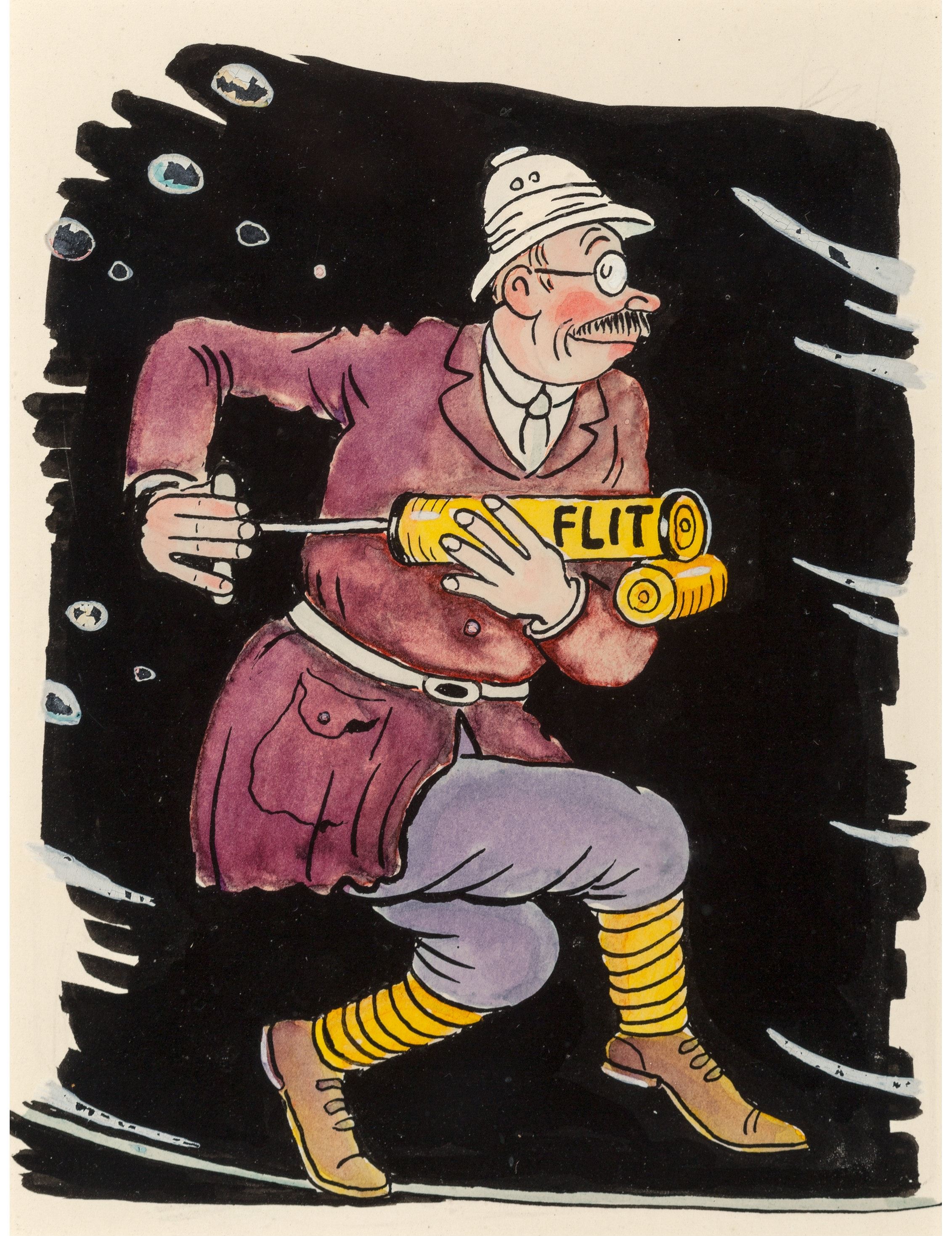 Dr. Seuss | Adventures with a Flit Gun, Flit advertisement (Circa 1930s ...