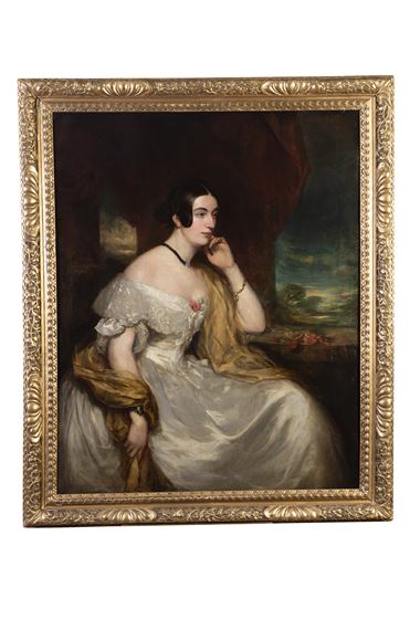 Francis Grant | Portrait of Maria, Lady Lechmere and her daughter ...