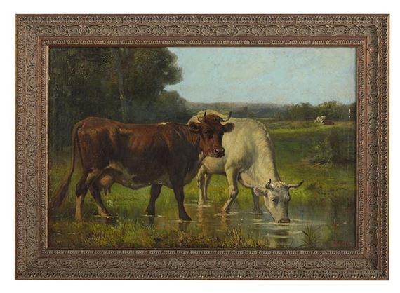 Robert Atkinson Fox | Cattle Watering | MutualArt