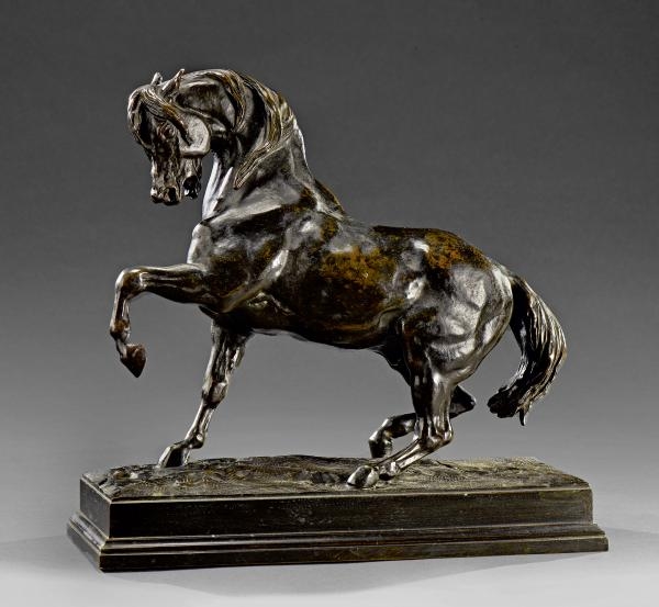 Antoine-Louis Barye | Cheval turc n°2 (antérieur gauche levé, terrasse ...