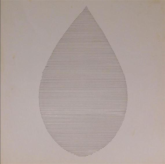 Agnes Martin | Teardrop Line Drawing | MutualArt
