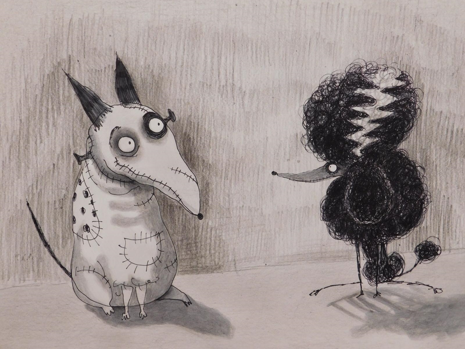 Tim Burton Sketches Frankenweenie