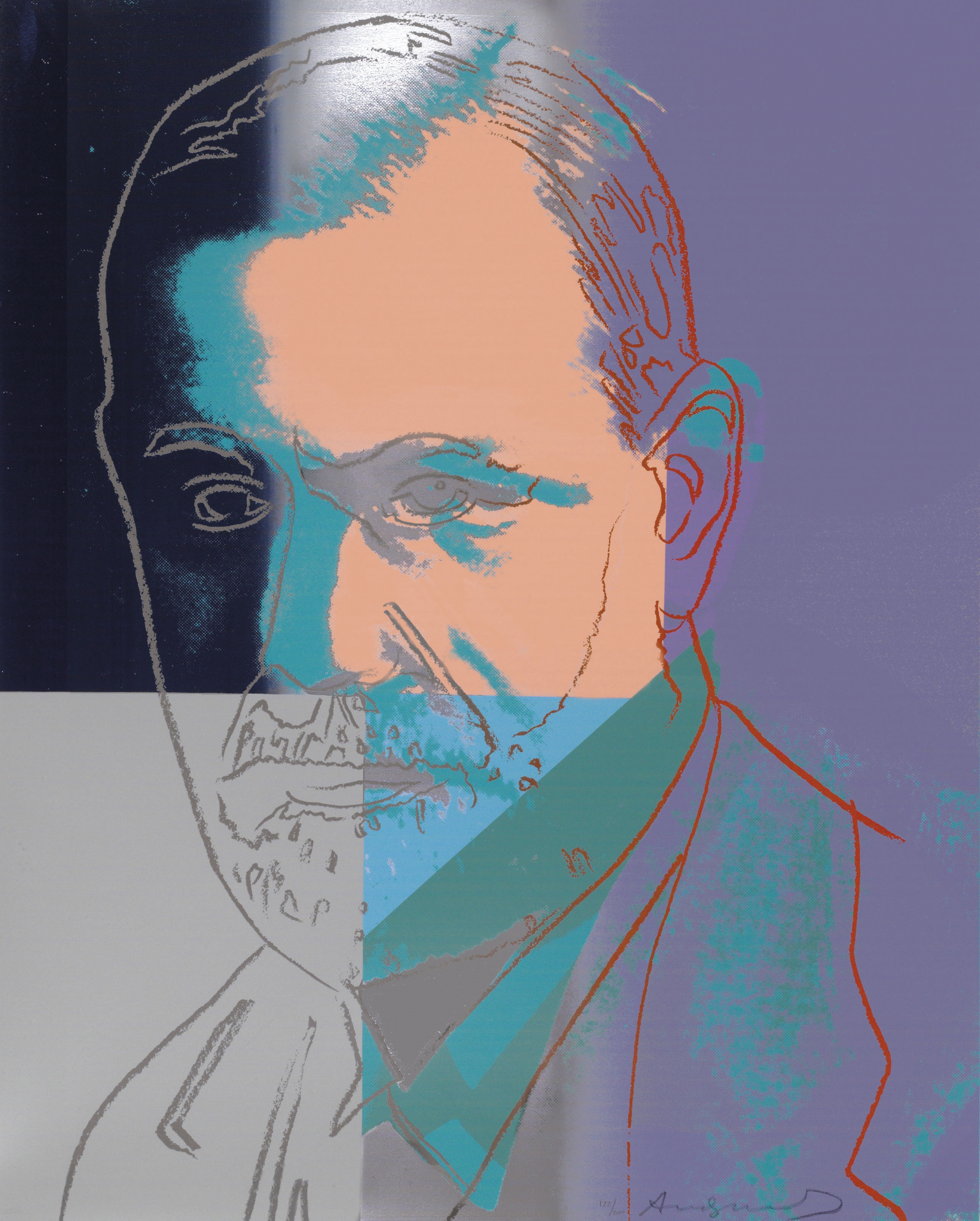 Andy Warhol | Sigmund Freud, from Ten Portraits of Jews of the ...