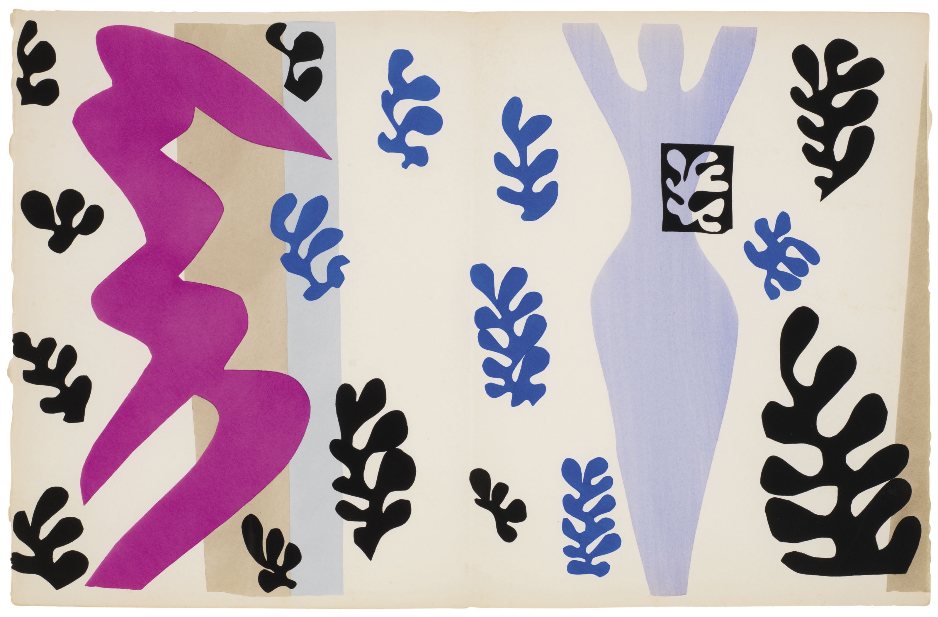 Henri Matisse | L'enterrement de Pierrot, aus: Jazz (1947) | MutualArt