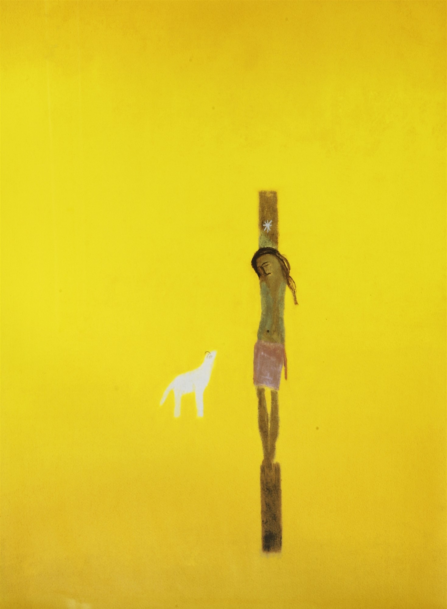 Craigie Aitchison | CRUCIFIXION (2000) | MutualArt