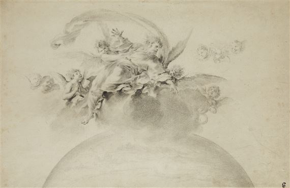 Aureliano Milani | God the Father supported by putti | MutualArt