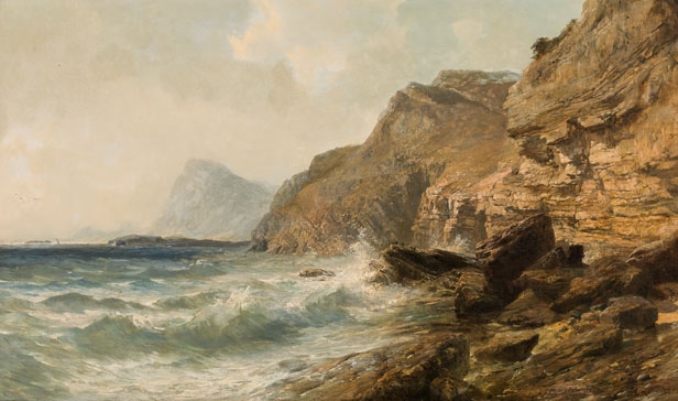 Edward Theodore Compton | Norwegian coast (1886) | MutualArt