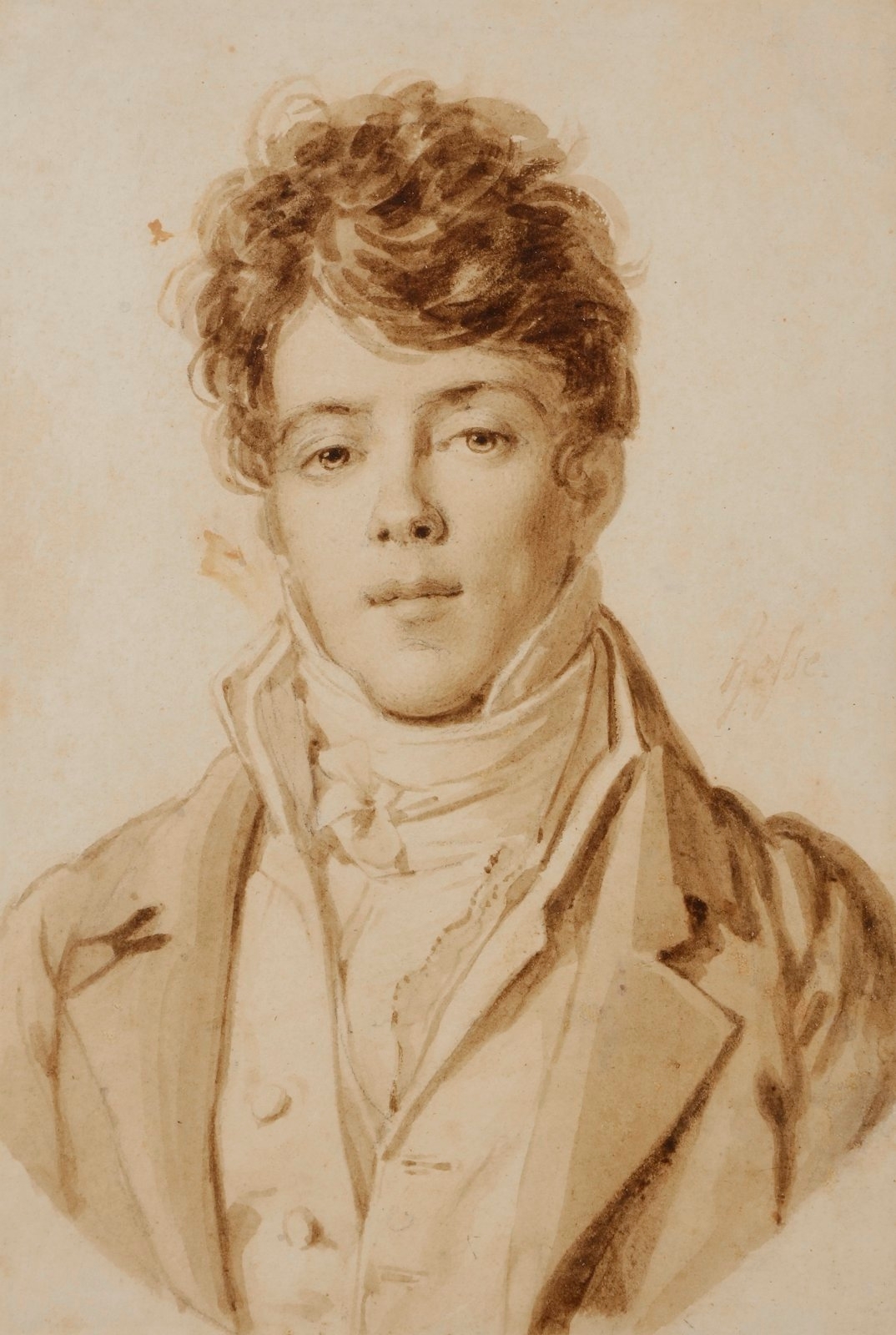 Alexandre Hesse | Portrait de jeune homme | MutualArt