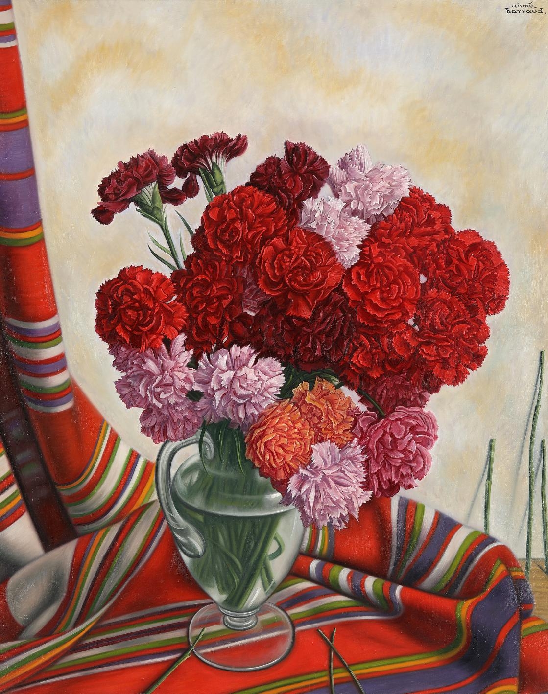 Aime Barraud | Les œuillets rouges | MutualArt