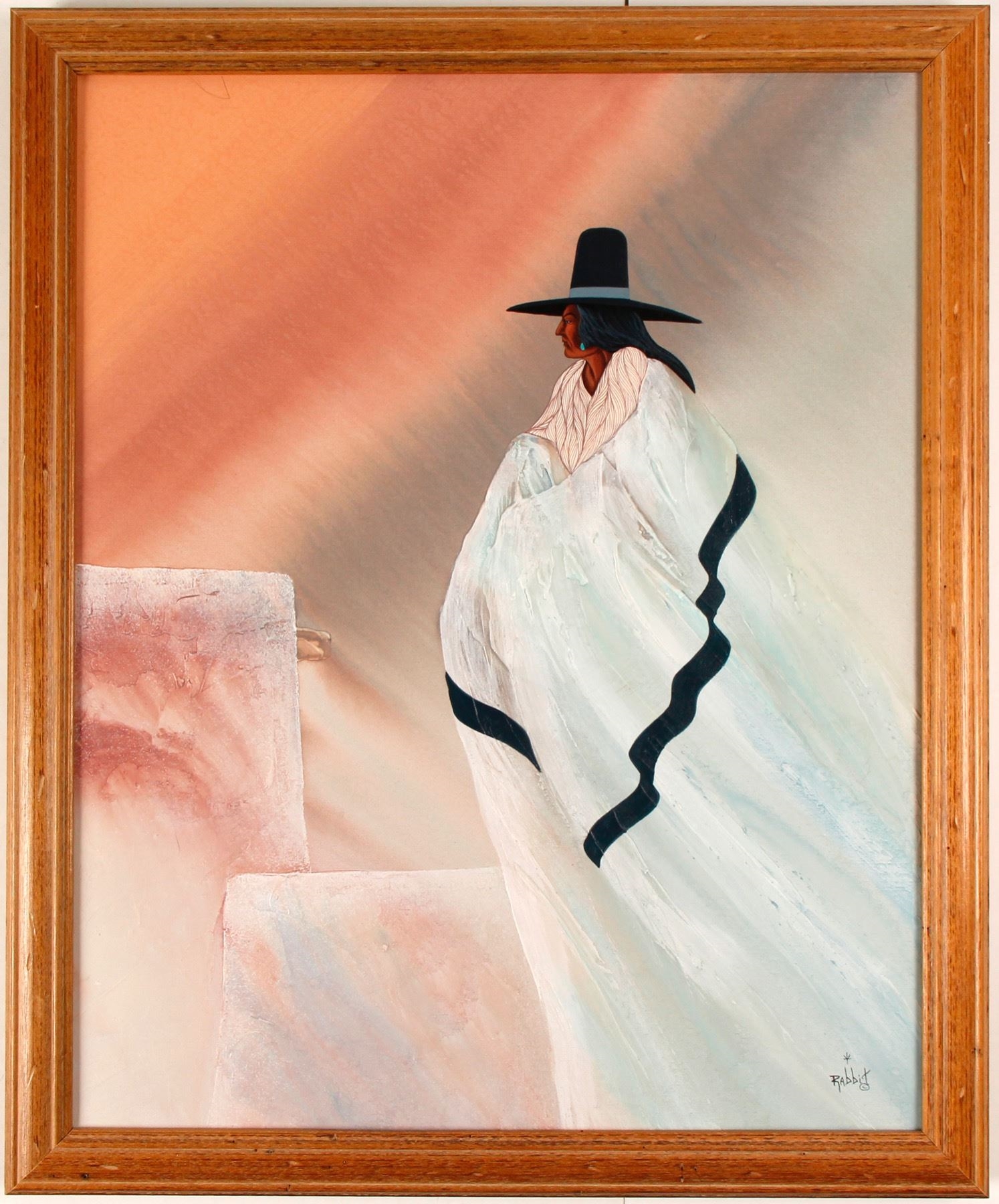 Bill Rabbit | Native American in flowing blanket & tall hat (1986 ...
