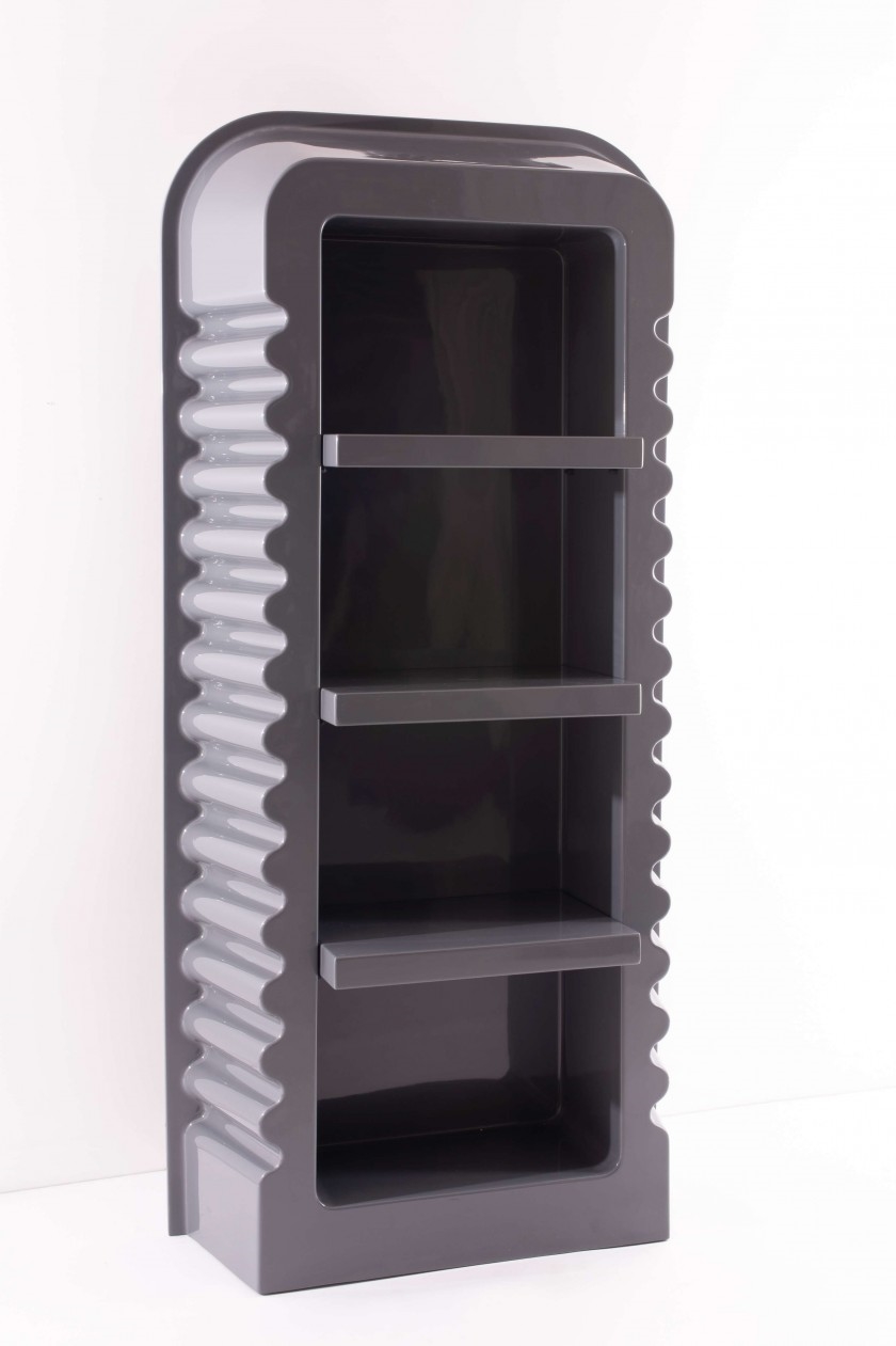 Ettore Sottsass | Rare bibliothèque de la série dite Mobili Grigi (1970 ...