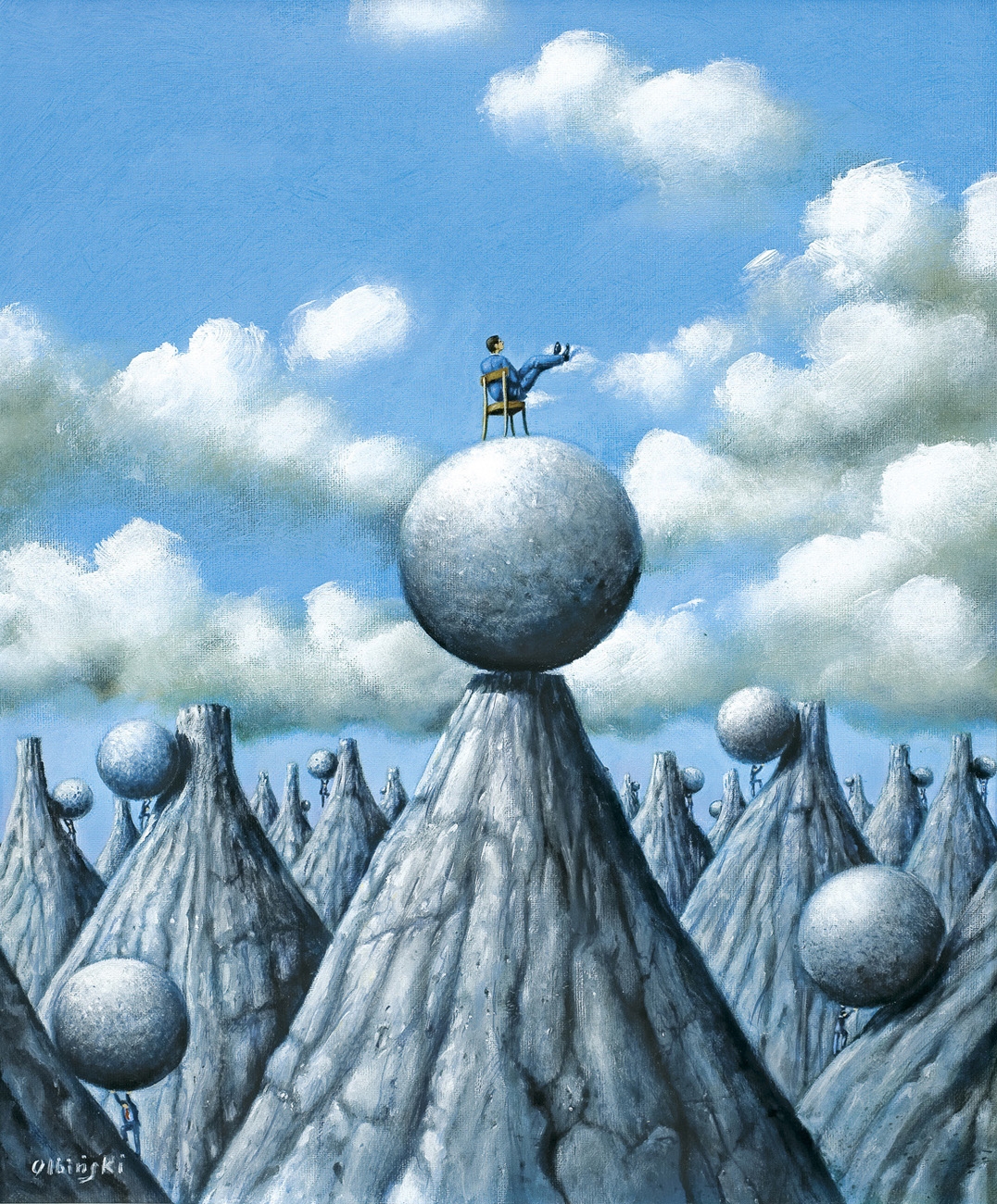 Rafal Olbinski | SUPERIORITY OF CONSEQUENCES (2008) | MutualArt
