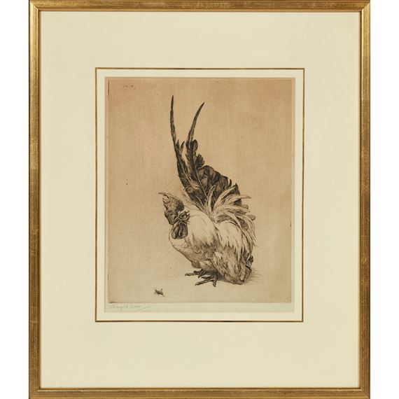 Winifred Austen | 5 WORKS: THE DODMAN - COCKEREL AND GRASSHOPPER, GREY ...