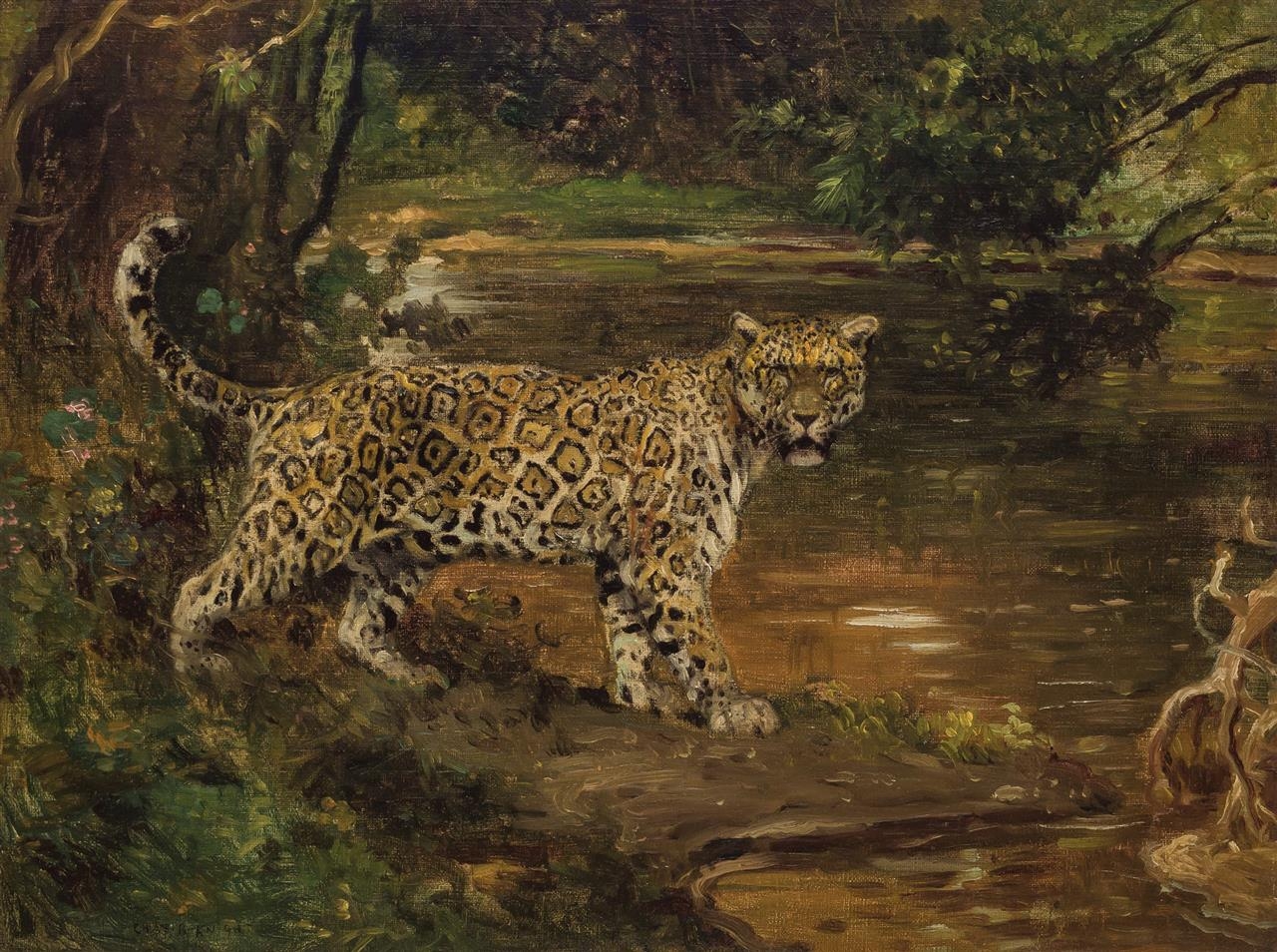 Charles R. Knight | Prehistoric Short Faced Bears and Glyptodon | MutualArt