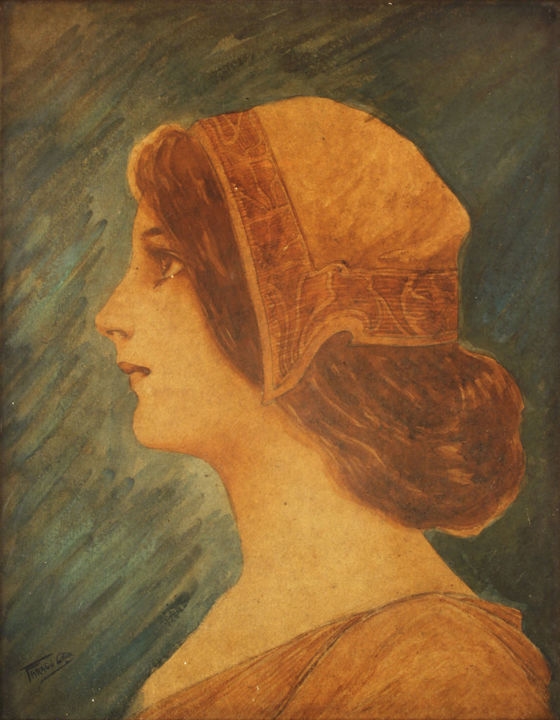 Géza Faragó | ART NOUVEAU WOMAN PORTRAIT | MutualArt