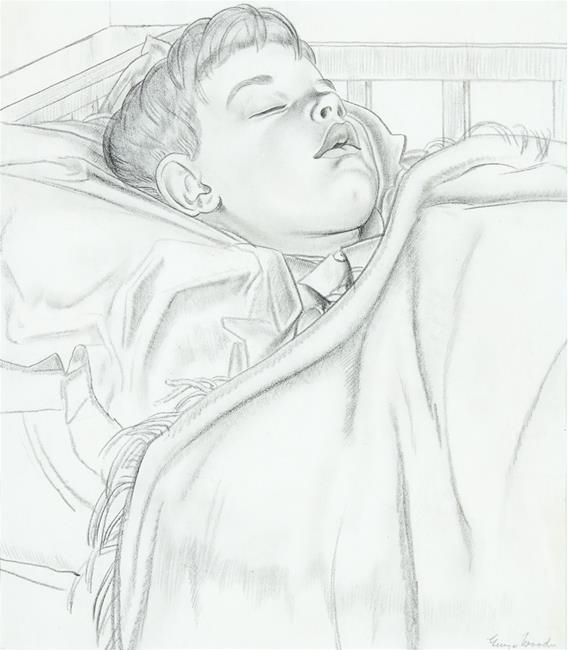 Sleeping Boy Outline