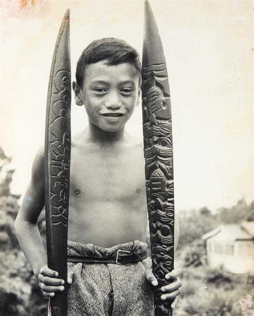 Theo Schoon | Maori Boy with Hoe | MutualArt