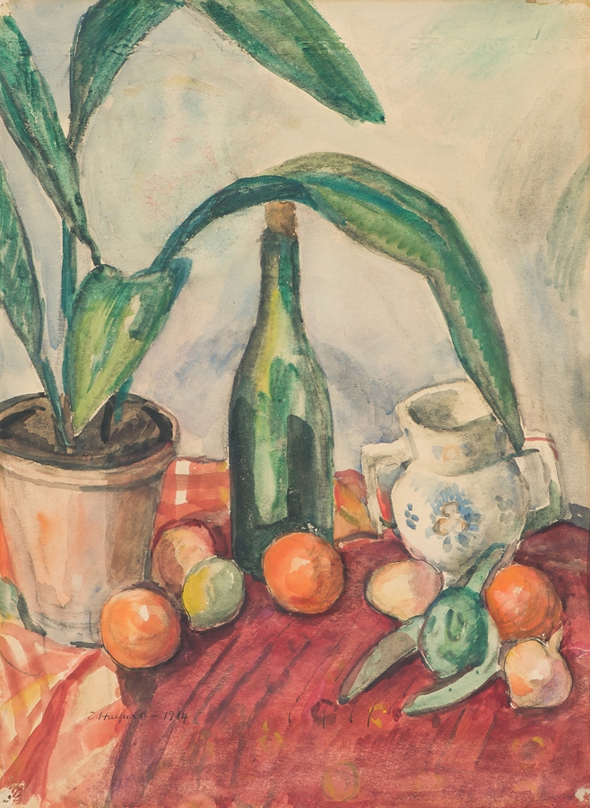 Samuel Halpert | Still Life with Plant (1914) | MutualArt