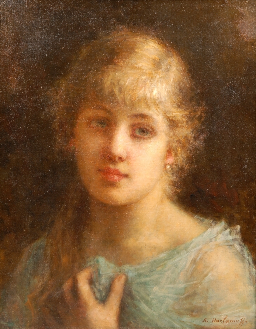 Alexej Harlamoff | Portrait de Felia Litvine (1860-1936) | MutualArt