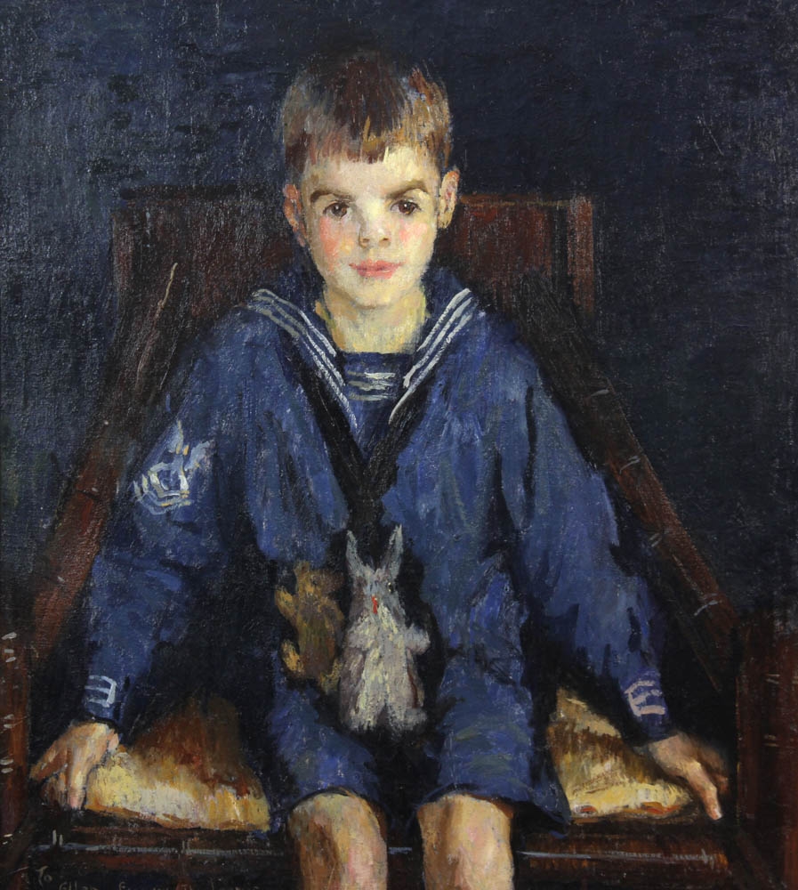 Lilian Westcott Hale | Portrait of Alfred Lee Loomis, Jr (1919) | MutualArt