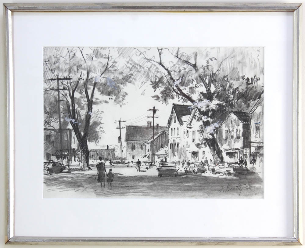 Frank Beatty | Street Scene (1966) | MutualArt