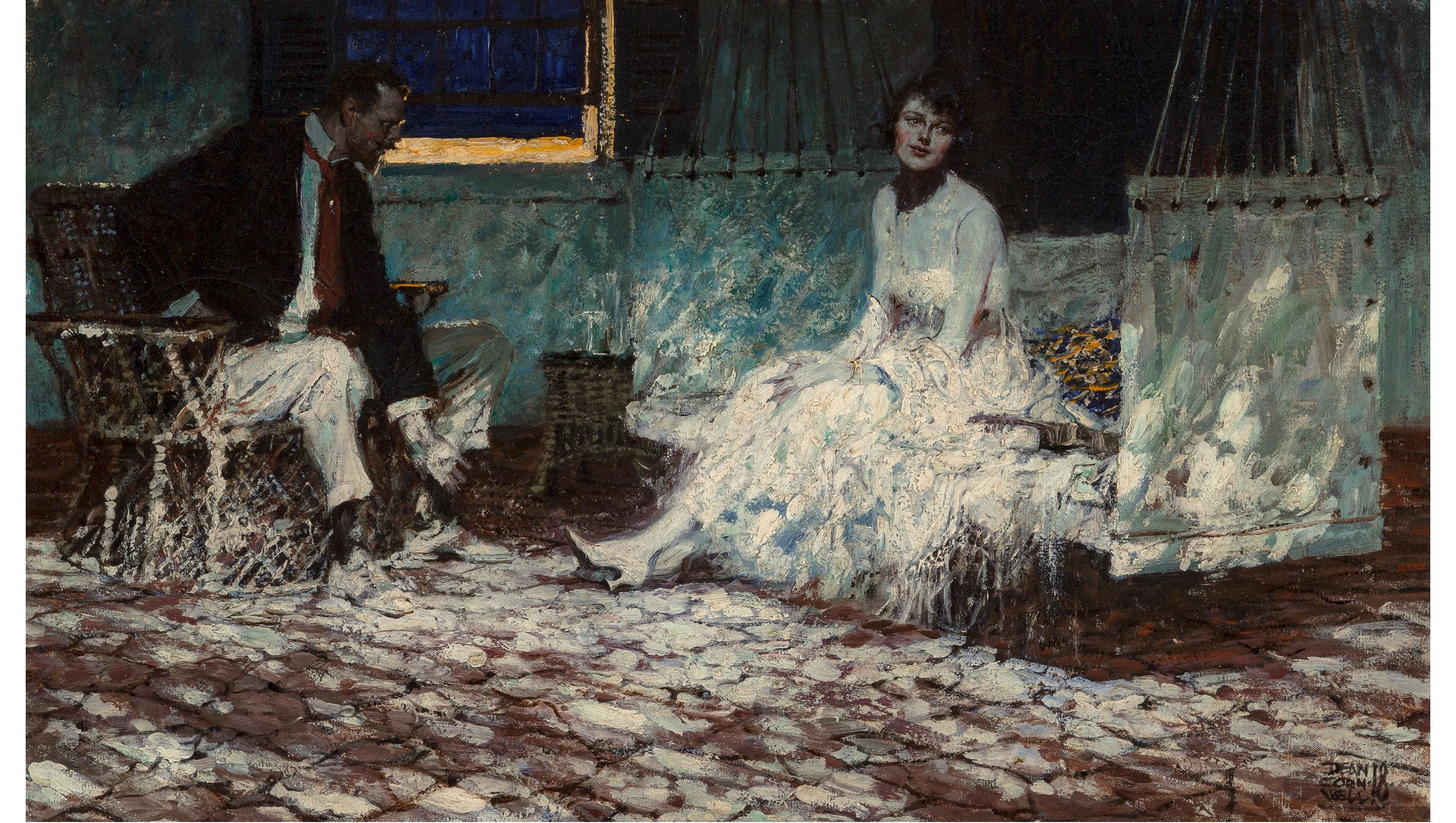 Dean Cornwell | The Porch Wren, The Saturday Evening Post interior ...