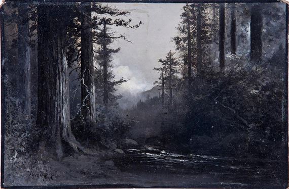 Julian Walbridge Rix | River and forest landscape | MutualArt