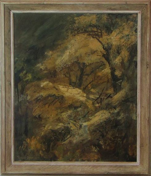 Bernard Geiser | Landscape with trees (1959) | MutualArt