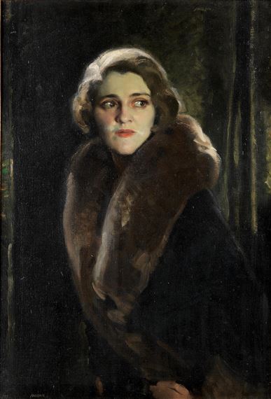 David Jagger | Portrait of a young lady (Circa 1934) | MutualArt