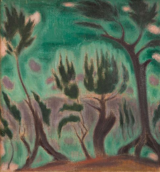 Konstantinos Parthenis | Landscape with trees | MutualArt