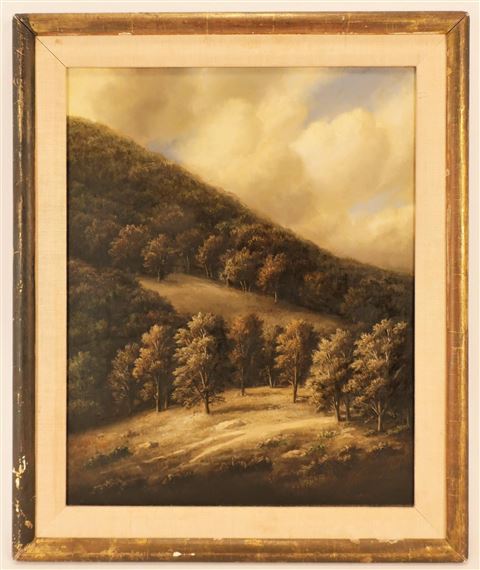 Thomas Locker | A Mysterious Hillside Under Clouds (1982) | MutualArt