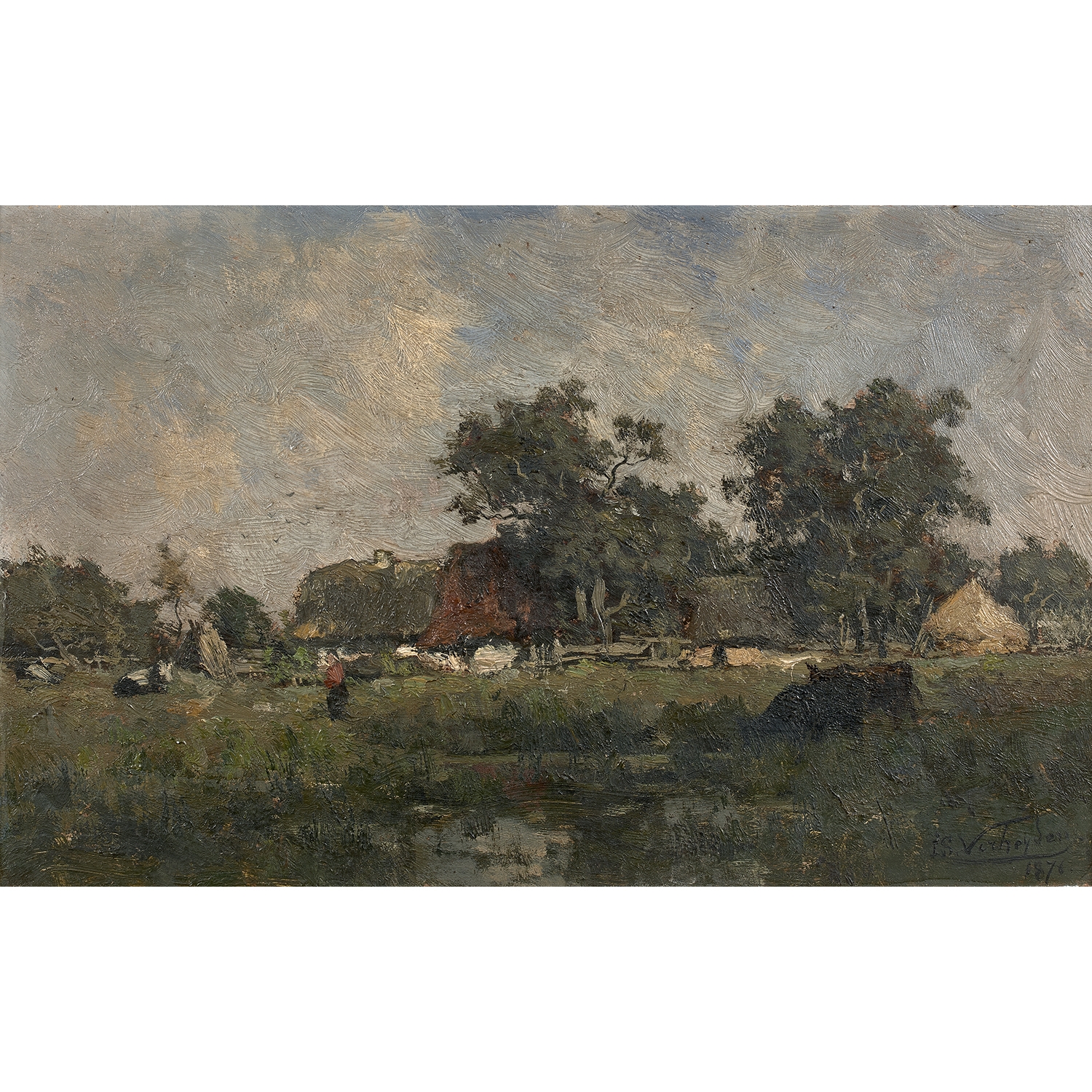 Isidore Verheyden | Landscape (1876) | MutualArt