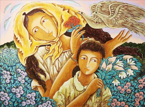 Mario Parial | Mother and Child (1989) | MutualArt