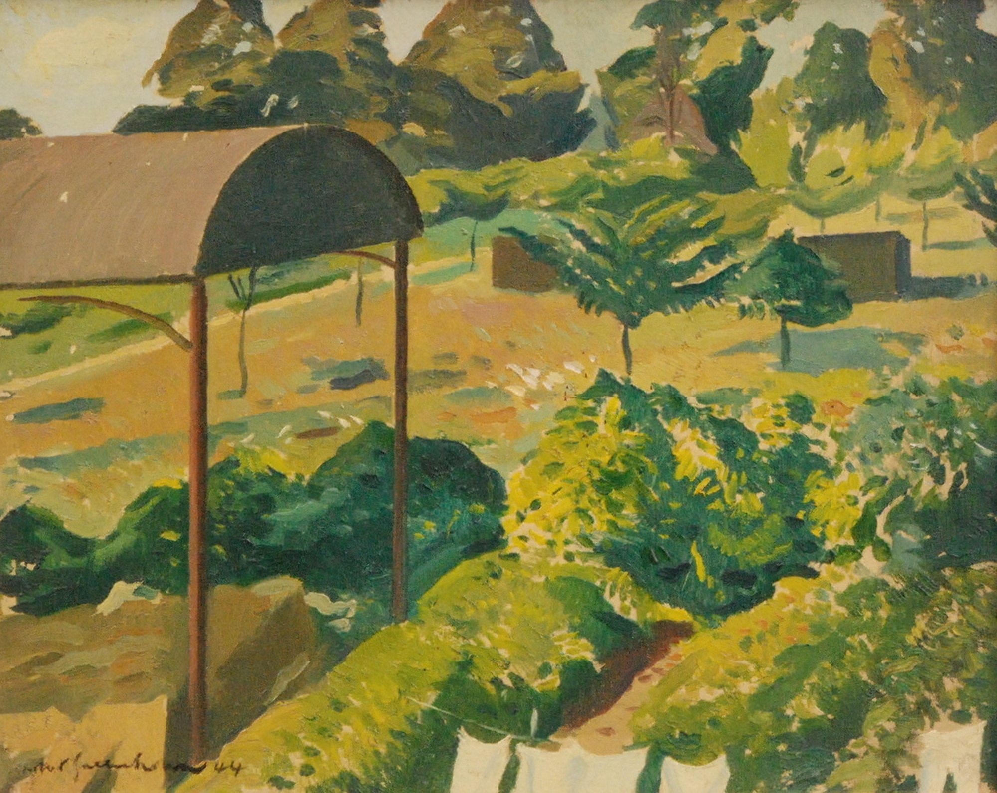 Robert Duckworth Greenham | Farmyard (1944) | MutualArt