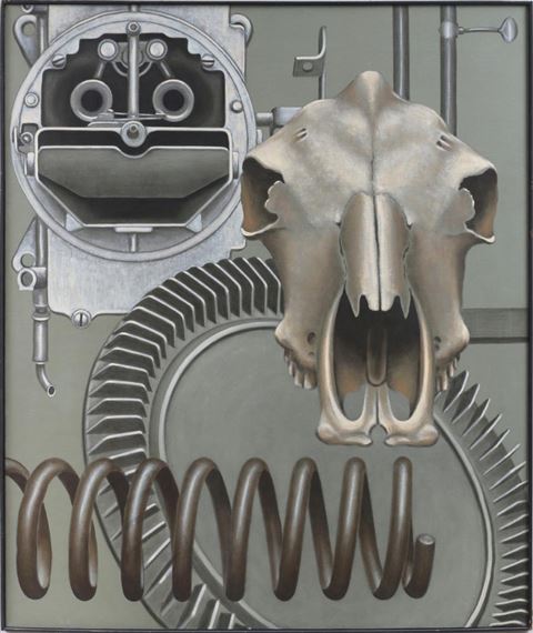 Sheppard Craige | Still Life with Skull and Metal Objects | MutualArt