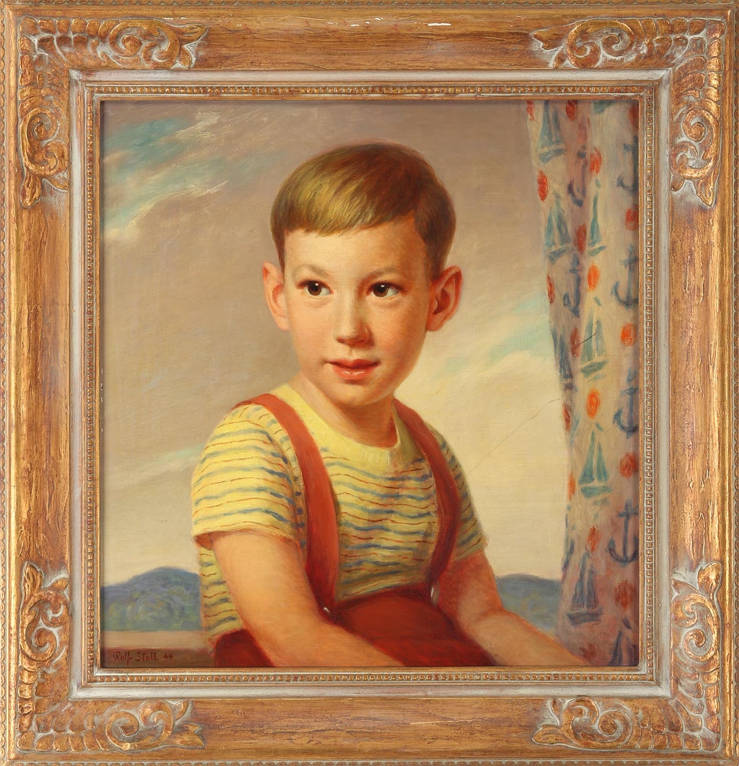 Rolf Stoll | Portrait of Boy (1944) | MutualArt
